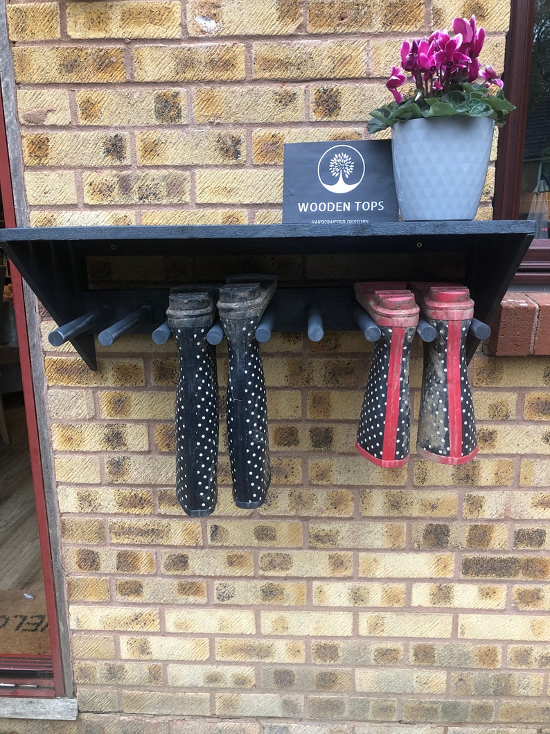 Wall Mounted Welly Rack - Etsy UK