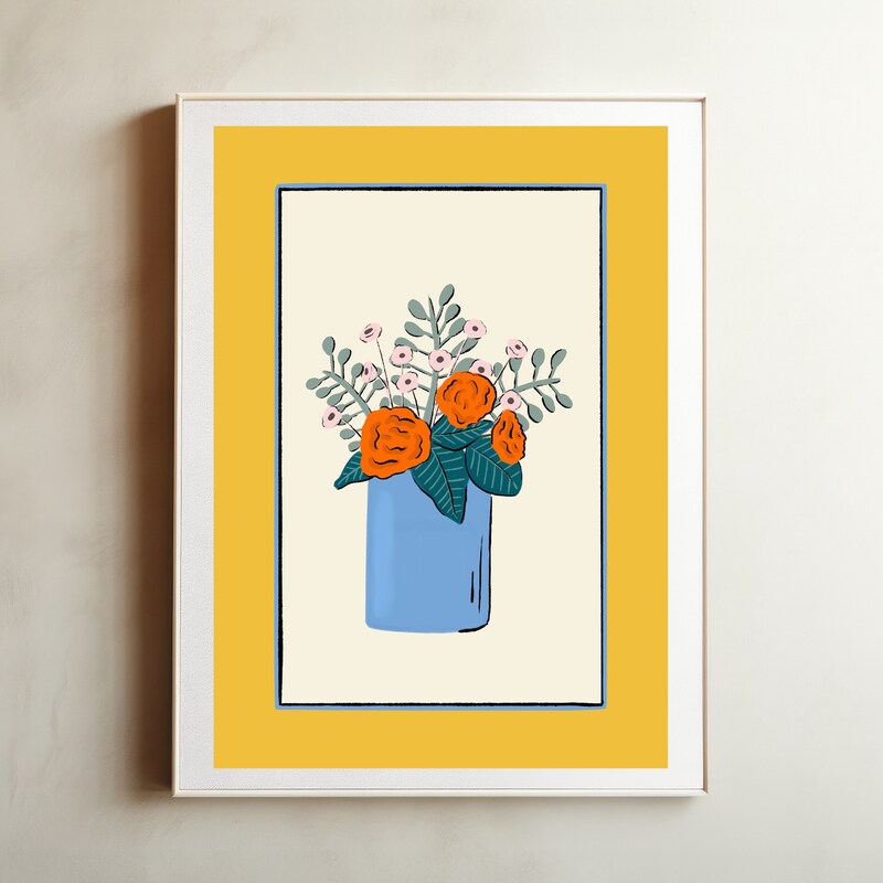 Mustard Yellow Vase - Etsy