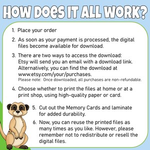 Zoo Animal Memory Card Game – A Printable Matching Game for Kids ...