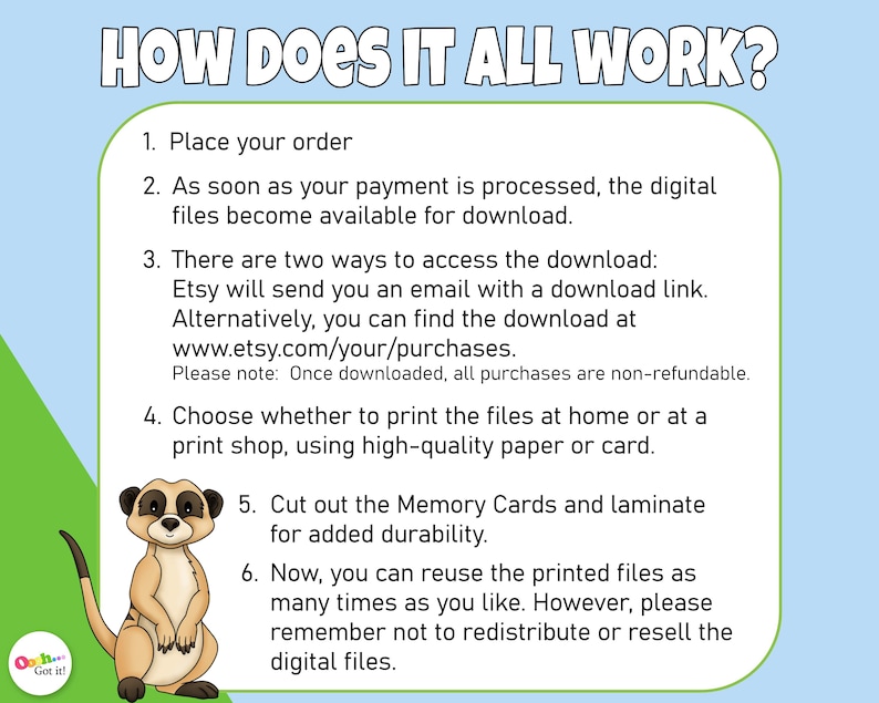 Zoo Animal Memory Card Game – A Printable Matching Game for Kids ...