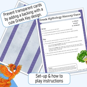 Greek Mythology Memory Game, a Printable Ancient Greece Picture ...