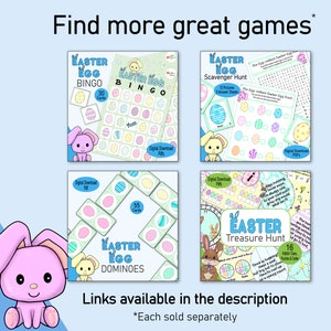 Easter Egg Memory Card Game, a Printable Picture Matching Family Game ...