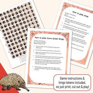 Australian Animals Bingo - a Printable Game With Aussie & New Zealand ...