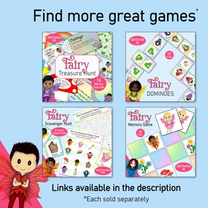 Fairy Bingo, a Printable Rainbow Kids Activity, Party Game for a Rainy ...