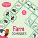 Farm Animals Dominoes, a Printable Farmyard Game Party Favor, or Gift ...
