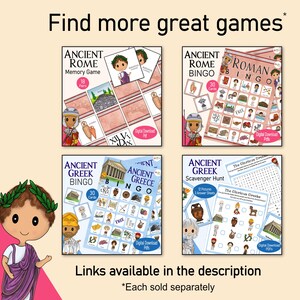 Ancient Rome Scavenger Hunt, a Printable History Game, for a Roman ...