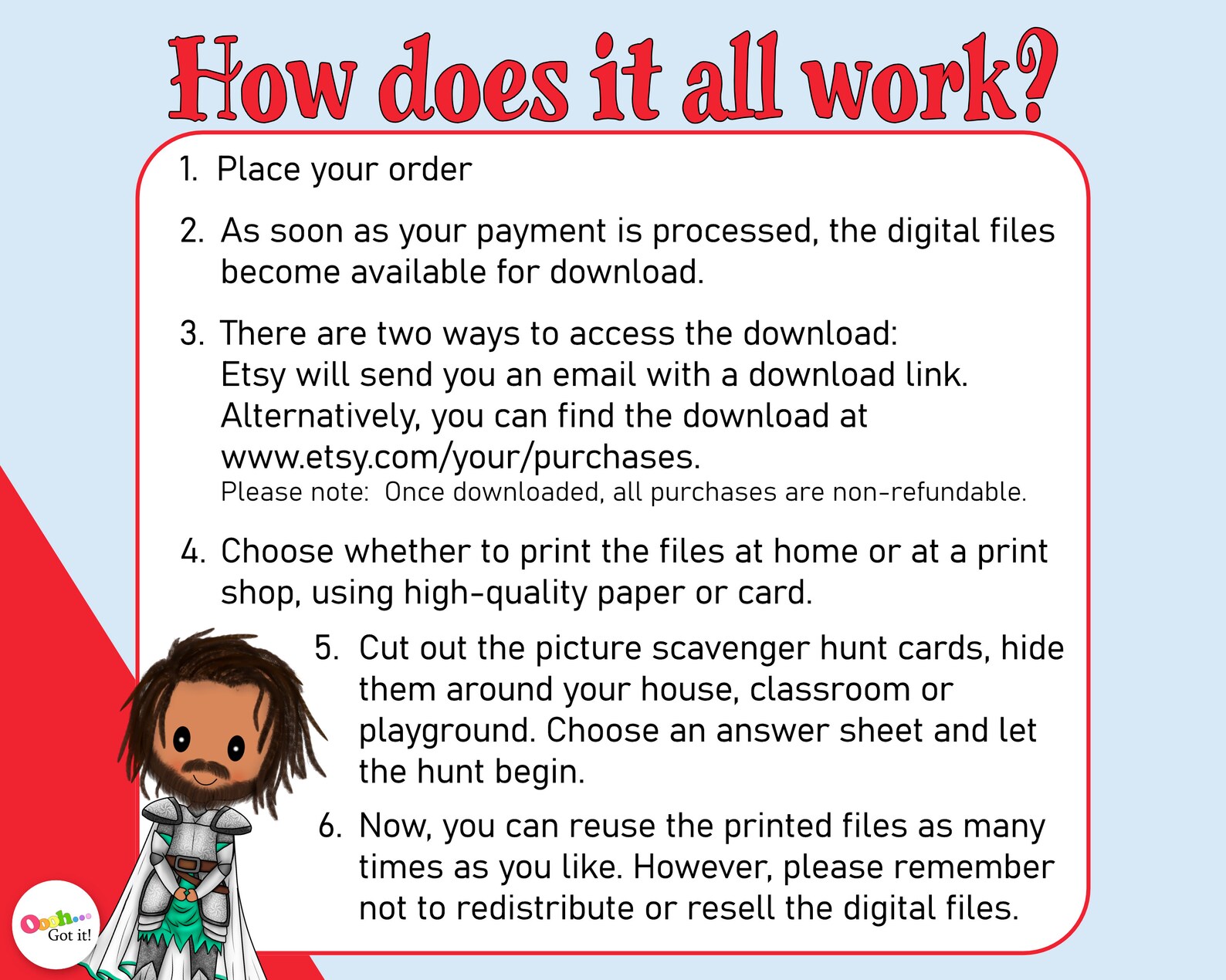 King Arthur Scavenger Hunt, a Printable Medieval Knight Picture ...