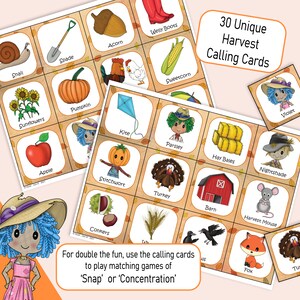 Fall Scarecrow Bingo Game, a Printable Kids Activity, a Family Game ...