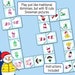 Snowman Dominoes, a Printable Winter Picture Matching Game, Kids ...