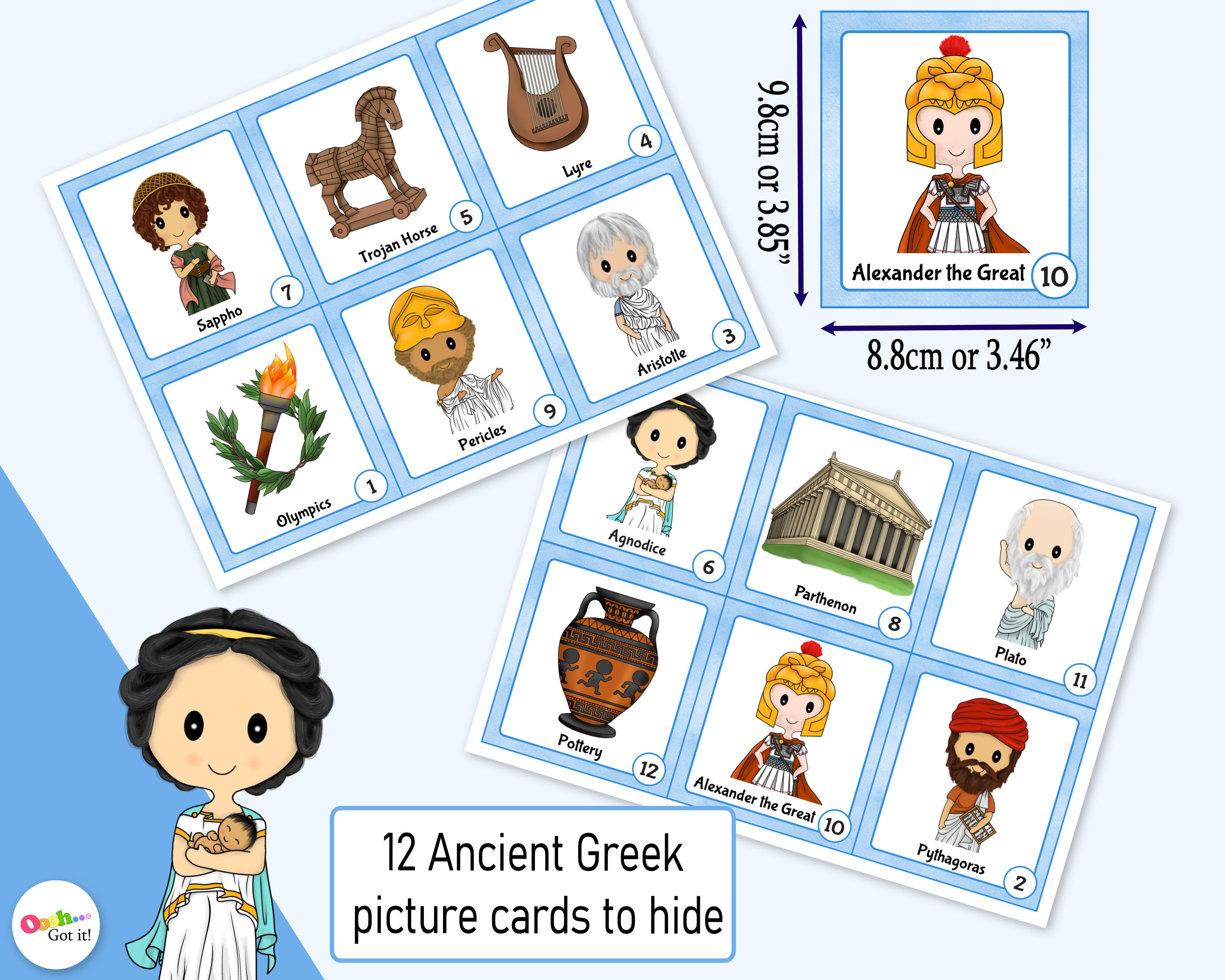 Ancient Greece Scavenger Hunt, a Printable History Game, for a Greek ...