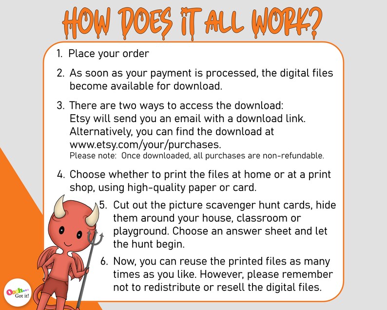 Halloween Scavenger Hunt, a Printable Spooky Picture Matching Family ...