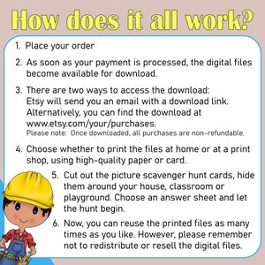 Toolbox Scavenger Hunt, a Printable DIY Picture Game, for a ...