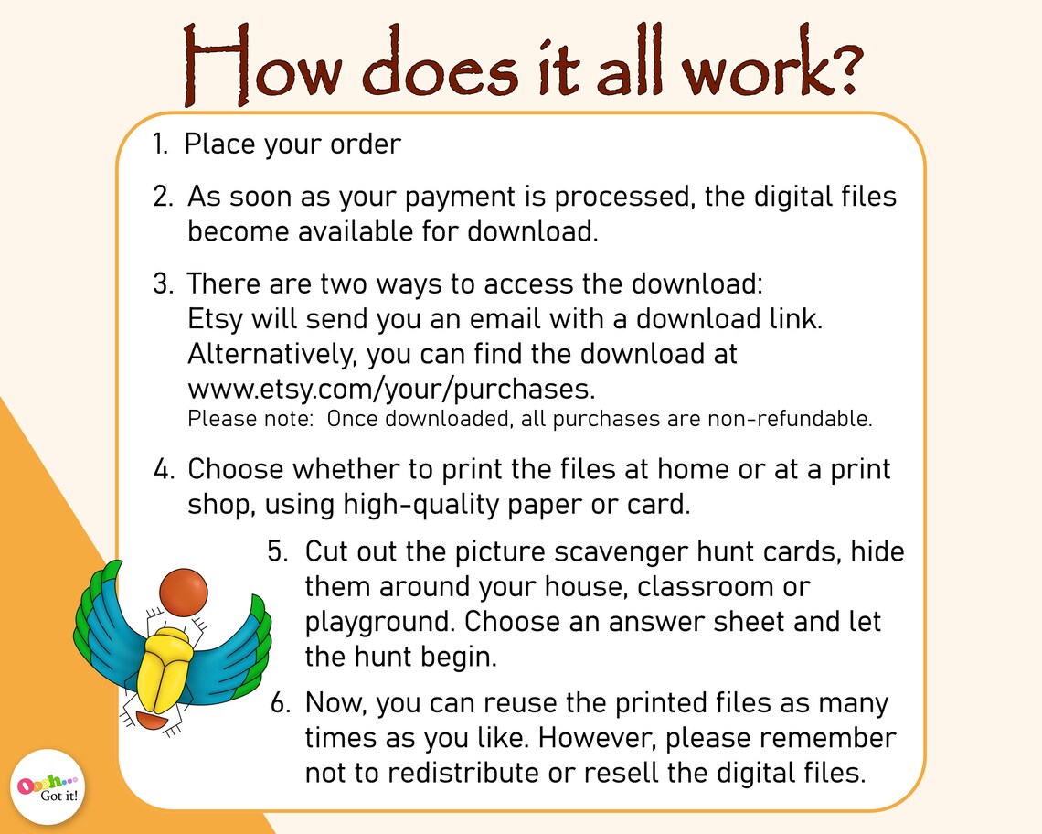 Ancient Egypt Picture Scavenger Hunt, a Printable Egyptian Family Game ...