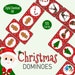 Christmas Dominoes, a Printable Game for Christmas Eve, Xmas Party or ...