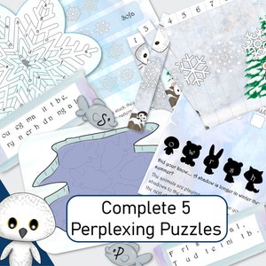 Winter Animals Treasure Hunt, Printable Indoor Arctic Scavenger Hunt ...