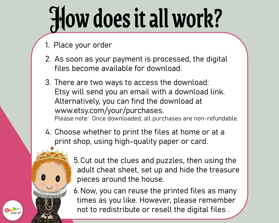 Tudor Treasure Hunt, a British History Educational Party Game, a ...