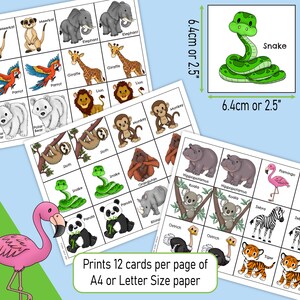 Zoo Animal Memory Card Game – A Printable Matching Game for Kids ...