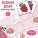Human Body Memory Cards, a Printable Anatomy Game for Kids, a Preschool ...