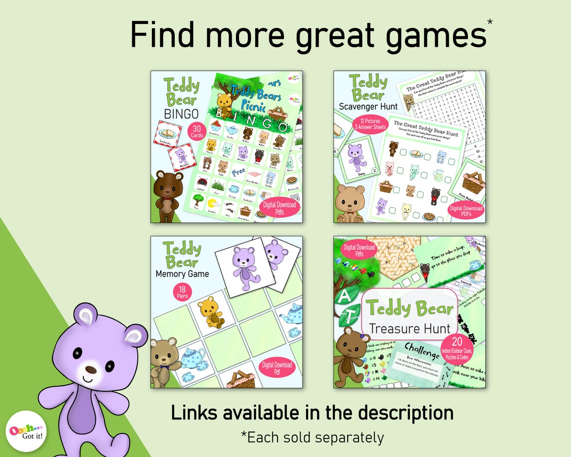 Teddy Bear Treasure Hunt, a Easy Indoor/outdoor Adventure for Younger ...