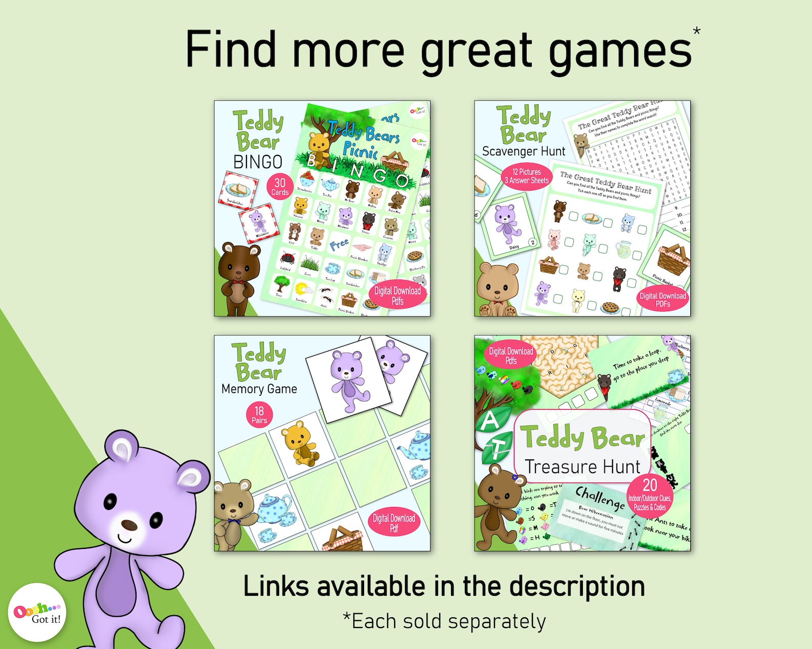 Teddy Bear Treasure Hunt, a Easy Indoor/outdoor Adventure for Younger ...