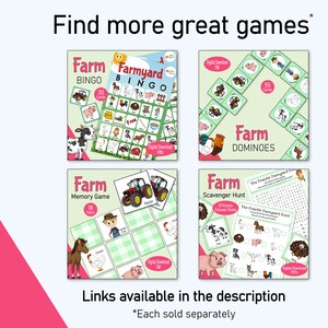 Farm Animal Scavenger Hunt, a Printable Barnyard Picture Treasure Hunt ...