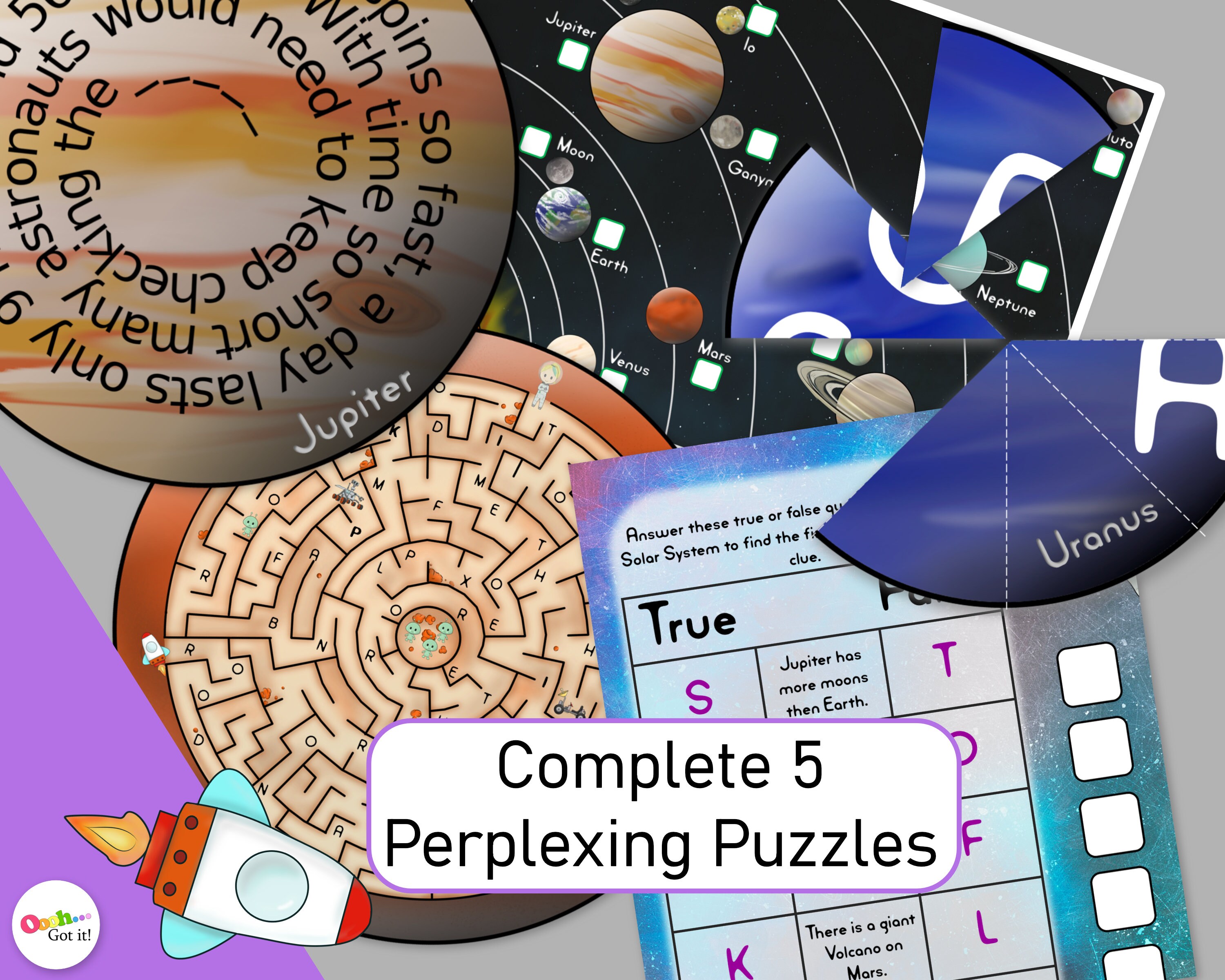 Space Treasure Hunt, a Indoor Printable Family Adventure, Alien Escape ...