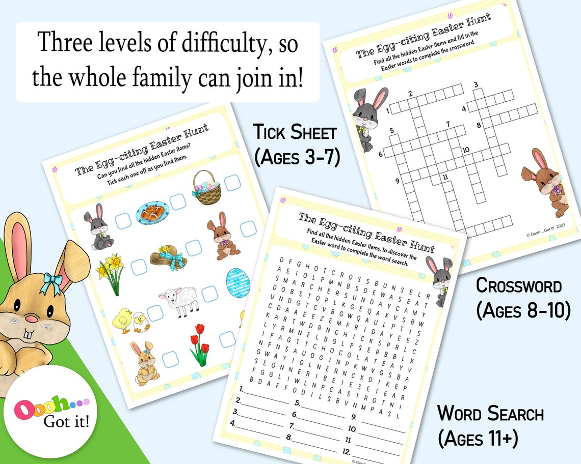 Easter Scavenger Hunt a Printable Easter Egg Picture Matching - Etsy