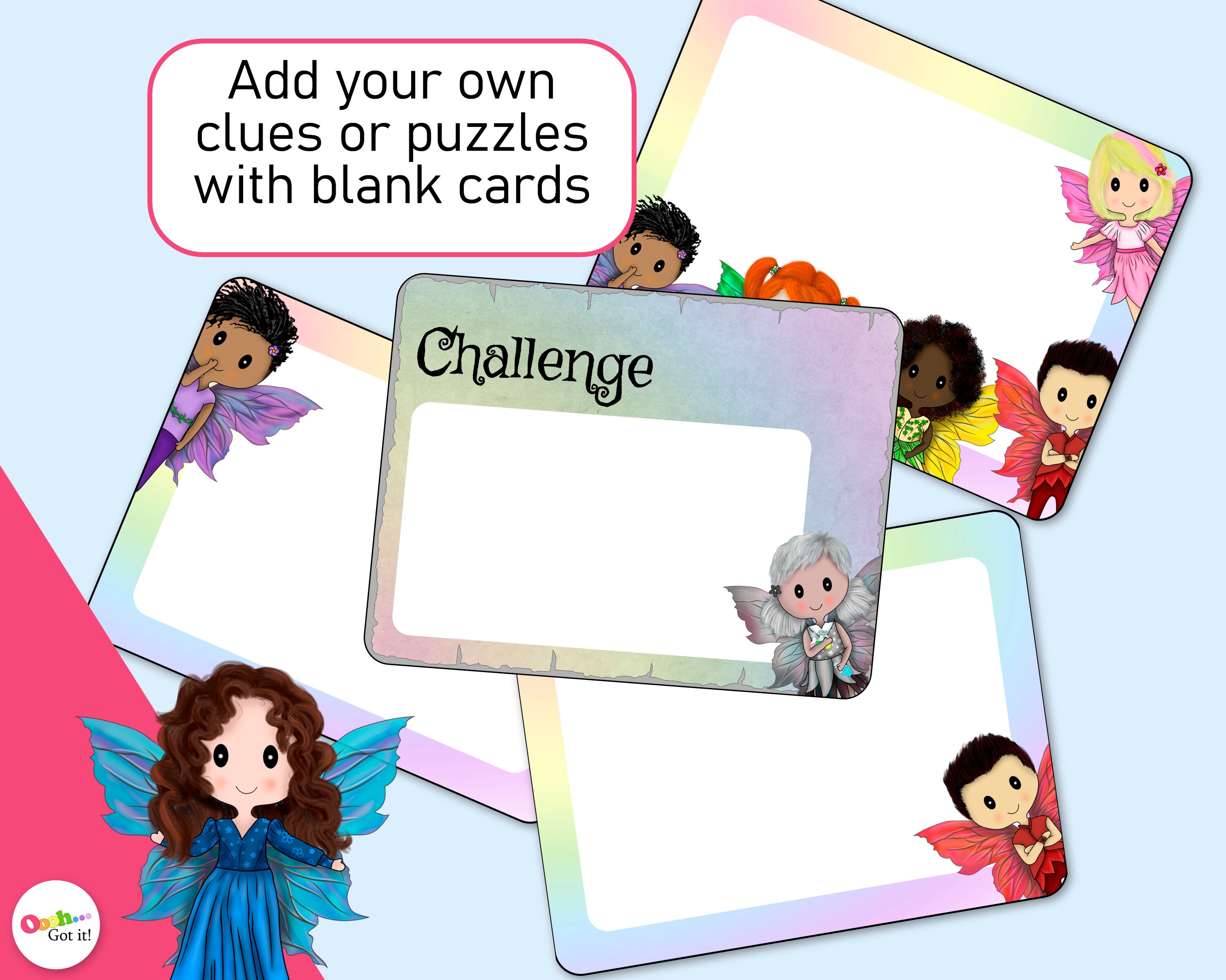 Fairy Treasure Hunt, a Printable, Indoor, Scavenger Hunt With Puzzles ...