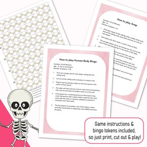 Human Body Parts Bingo, a Printable Anatomy Game for a Fun Biology ...