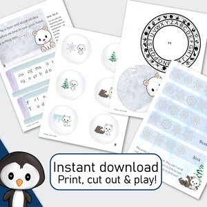 Winter Animals Treasure Hunt, Printable Indoor Arctic Scavenger Hunt ...