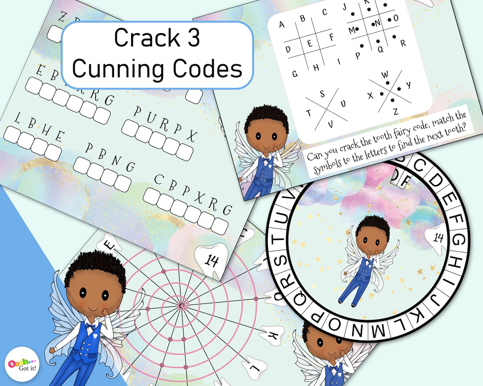 Tooth Fairy Treasure Hunt for Kids, Printable Scavenger Hunt Clues ...