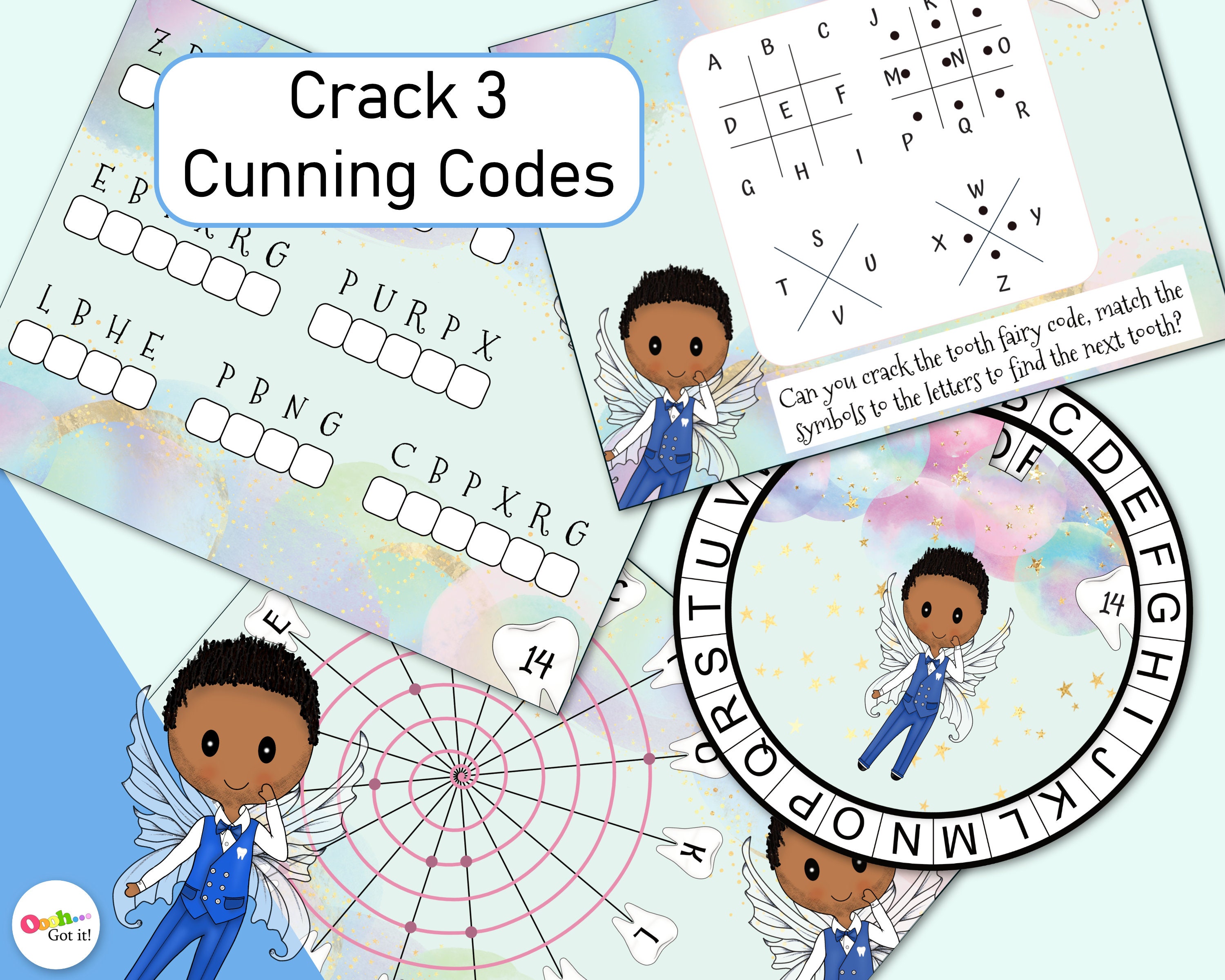 Tooth Fairy Treasure Hunt for Kids, Printable Scavenger Hunt Clues ...