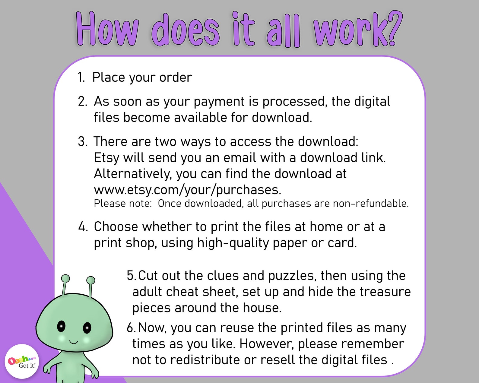 Space Treasure Hunt, a Indoor Printable Family Adventure, Alien Escape ...