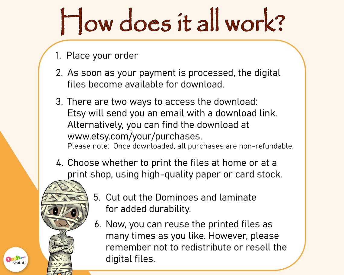 Ancient Egyptian Dominoes, a Printable Mummy Party Favor, Boy's ...