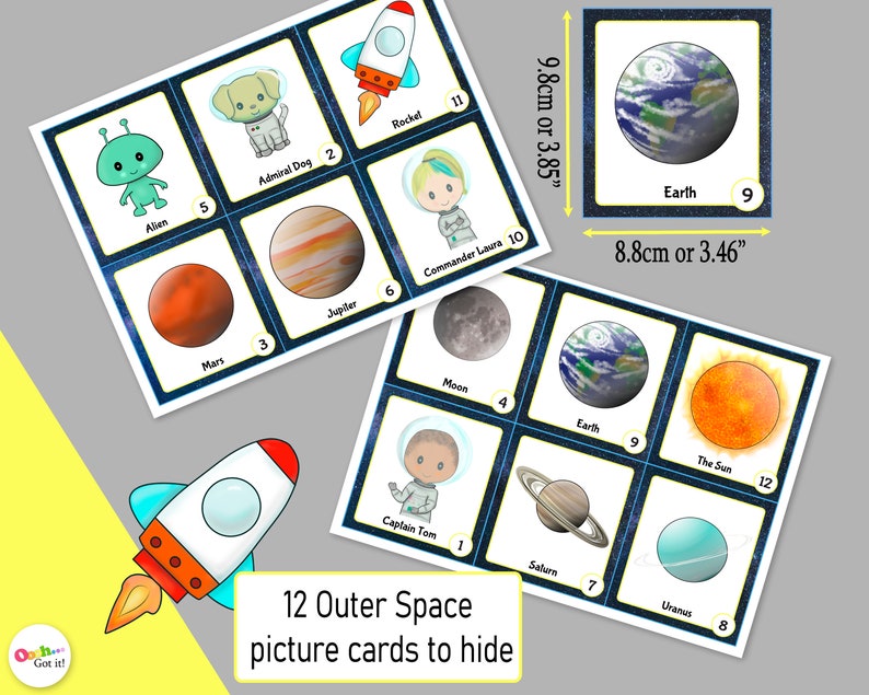 Space Scavenger Hunt, a Printable Alien Party Game, or Kids Solar ...