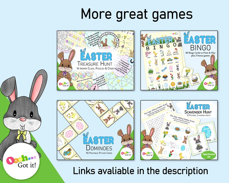 Easter Picture Dominoes a Printable Party Game Pre-school - Etsy