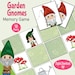 Garden Gnome Memory Card Game, Printable Summer Activity for Kids for a ...