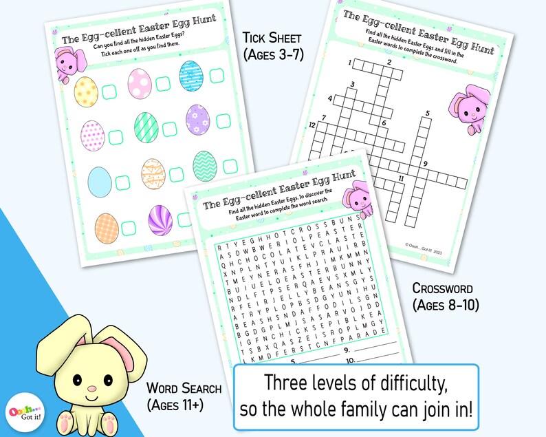 Easter Egg Scavenger Hunt, Printable Spring Picture Matching Game for ...