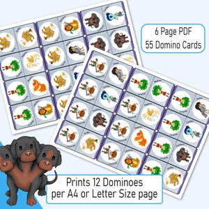 Greek Mythology Dominoes, a Printable Ancient Greece History Picture ...