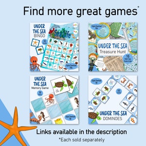 Under the Sea Picture Scavenger Hunt, a Printable Education & Fun Ocean ...