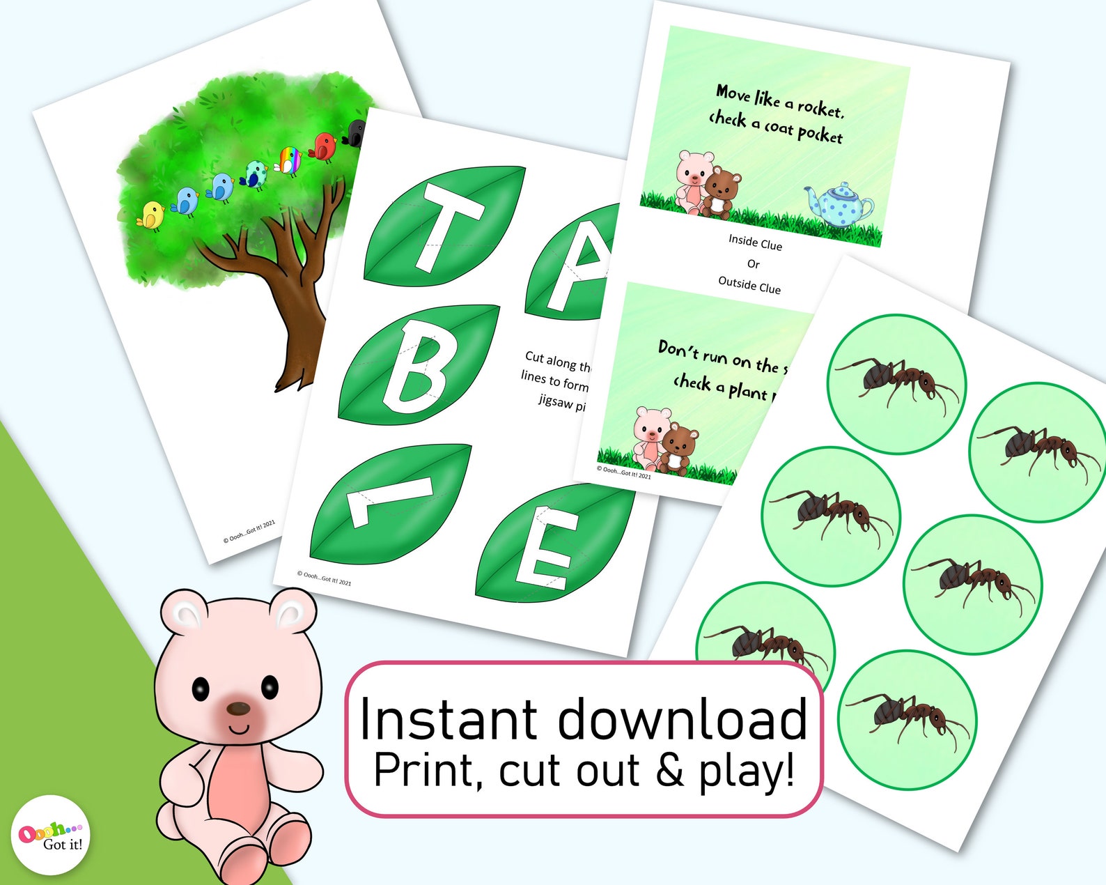 Teddy Bear Treasure Hunt, a Easy Indoor/outdoor Adventure for Younger ...