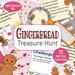 Gingerbread Man Treasure Hunt, a Cute Printable Kids Festive Baking ...