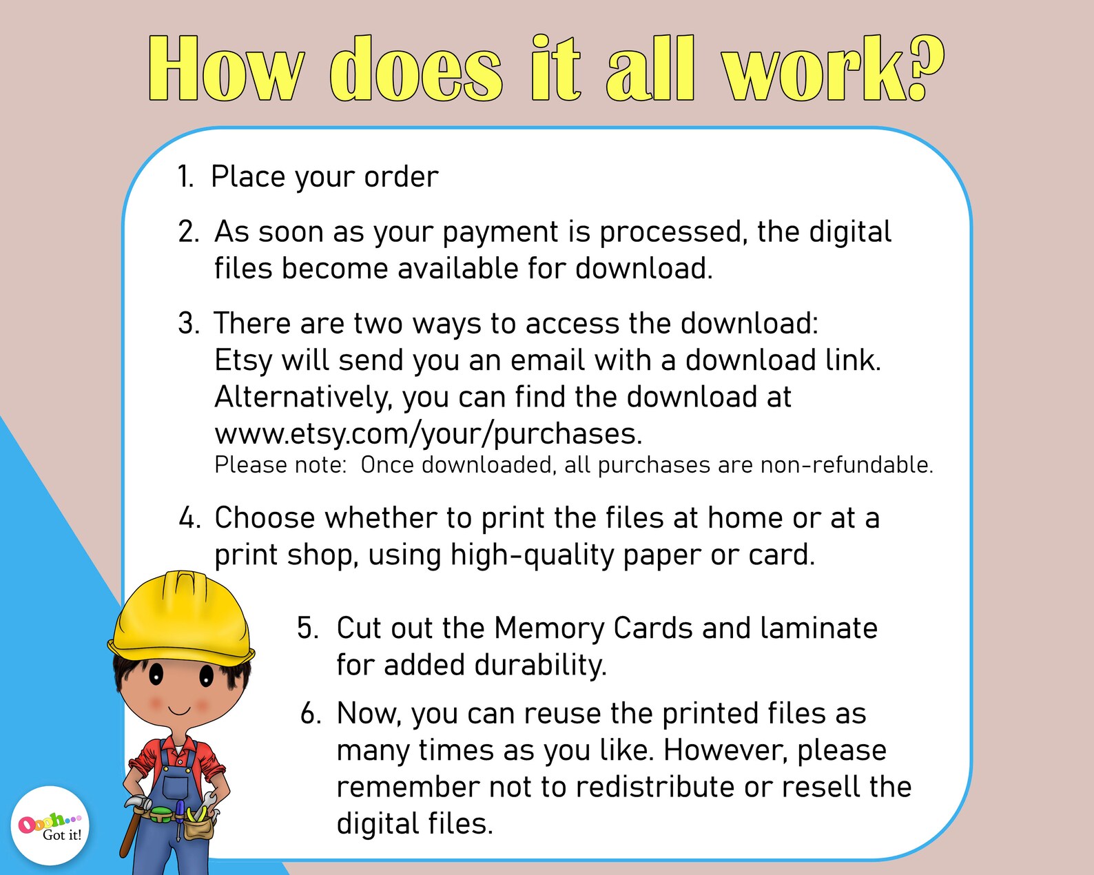 Toolbox Memory Game, a Printable Construction Card Game, a DIY Tools ...