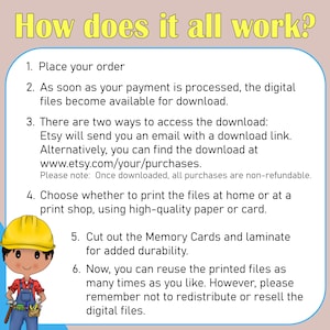 Toolbox Memory Game, a Printable Construction Card Game, a DIY Tools ...