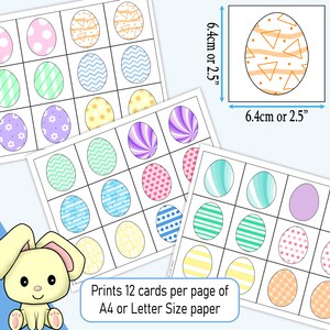 Easter Egg Memory Card Game, a Printable Picture Matching Family Game ...