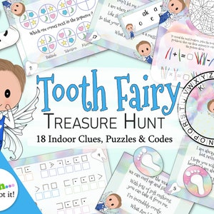 Tooth Fairy Treasure Hunt a Printable Indoor Lost Baby Teeth - Etsy UK