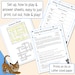 Kitty Cat Picture Scavenger Hunt, a Printable Hide & Seek Game for Kids ...