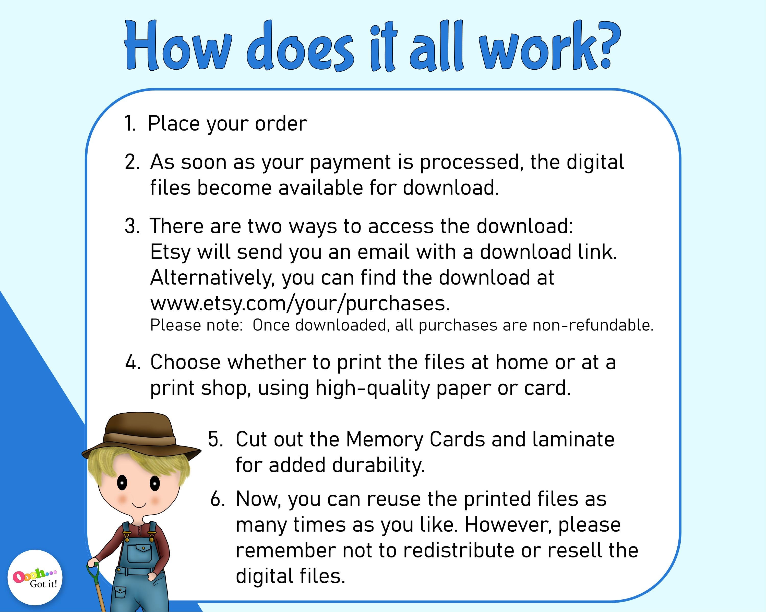 Farm Animal Memory Game, a Printable Picture Matching Card Game for ...
