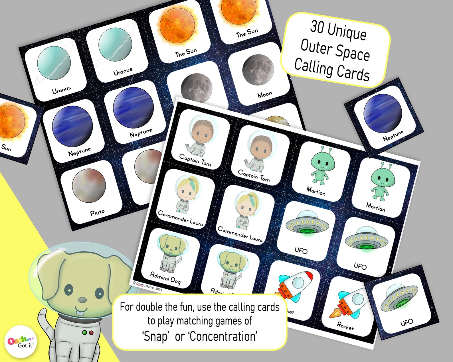 Space Bingo Cards a Printable Alien Party Game or Kids Solar - Etsy UK
