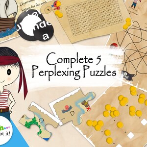 Pirate Treasure Hunt a Printable Indoor Scavenger Hunt With | Etsy